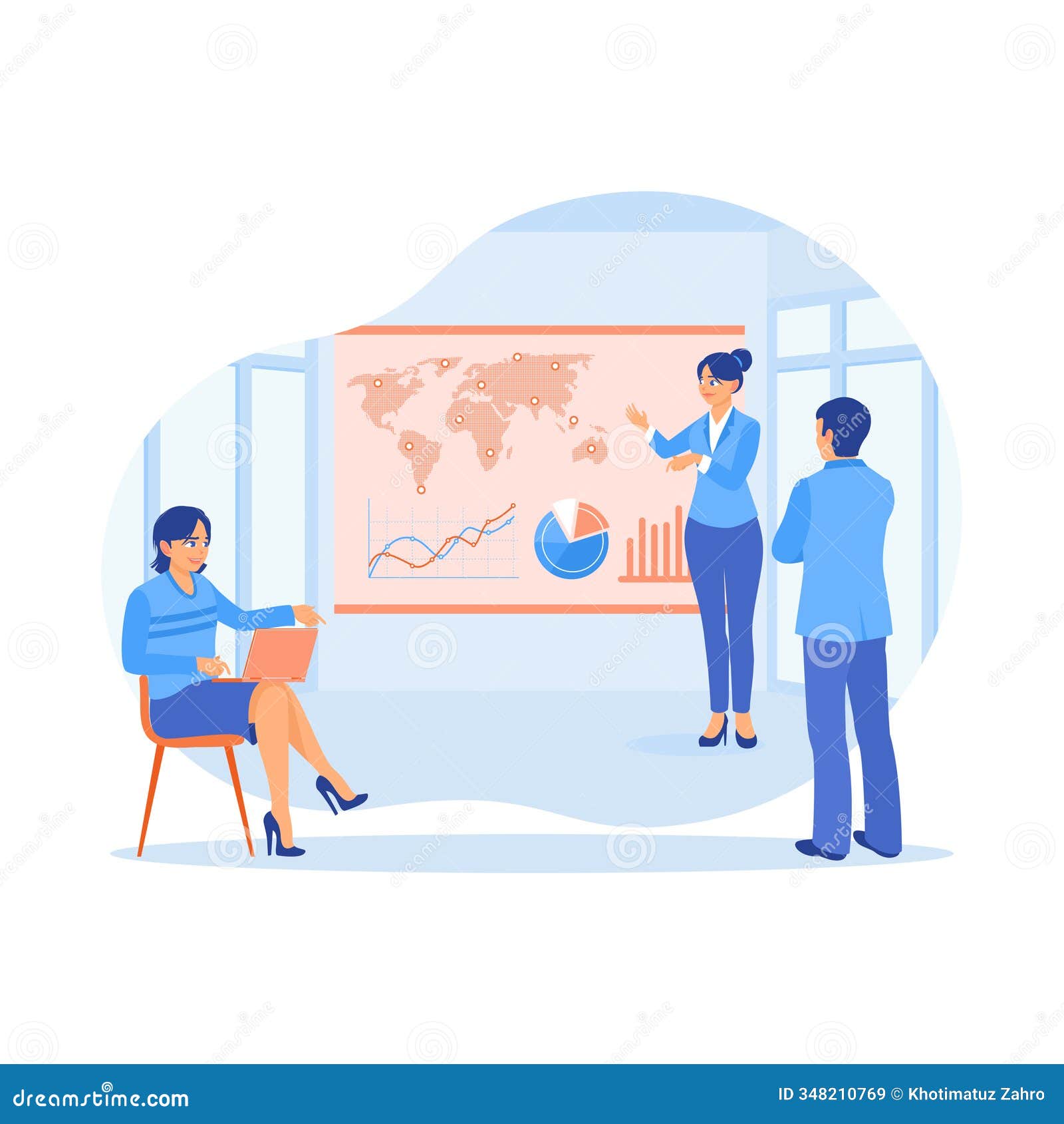 A Group of Colleagues Develops a New Project. Increase Office ...