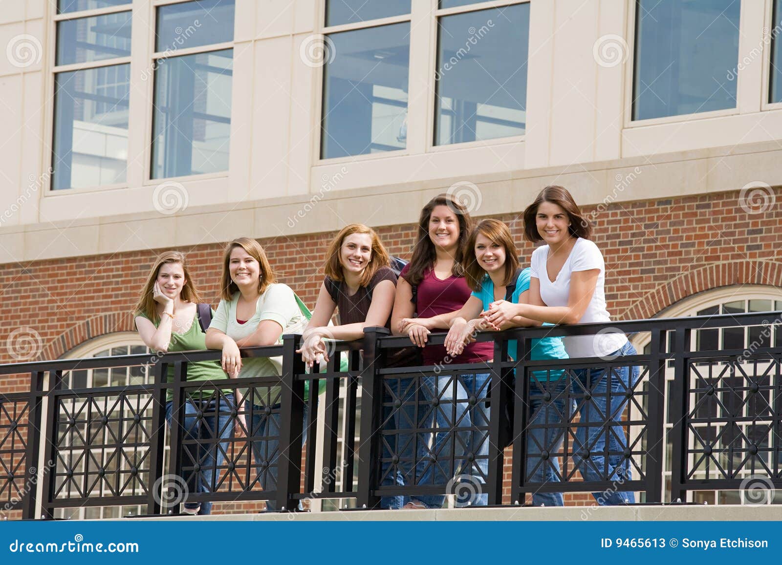 Group of College Girls stock image. Image of casual, classmates - 9465613