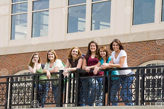 Group of College Girls stock image. Image of casual, classmates - 9465613