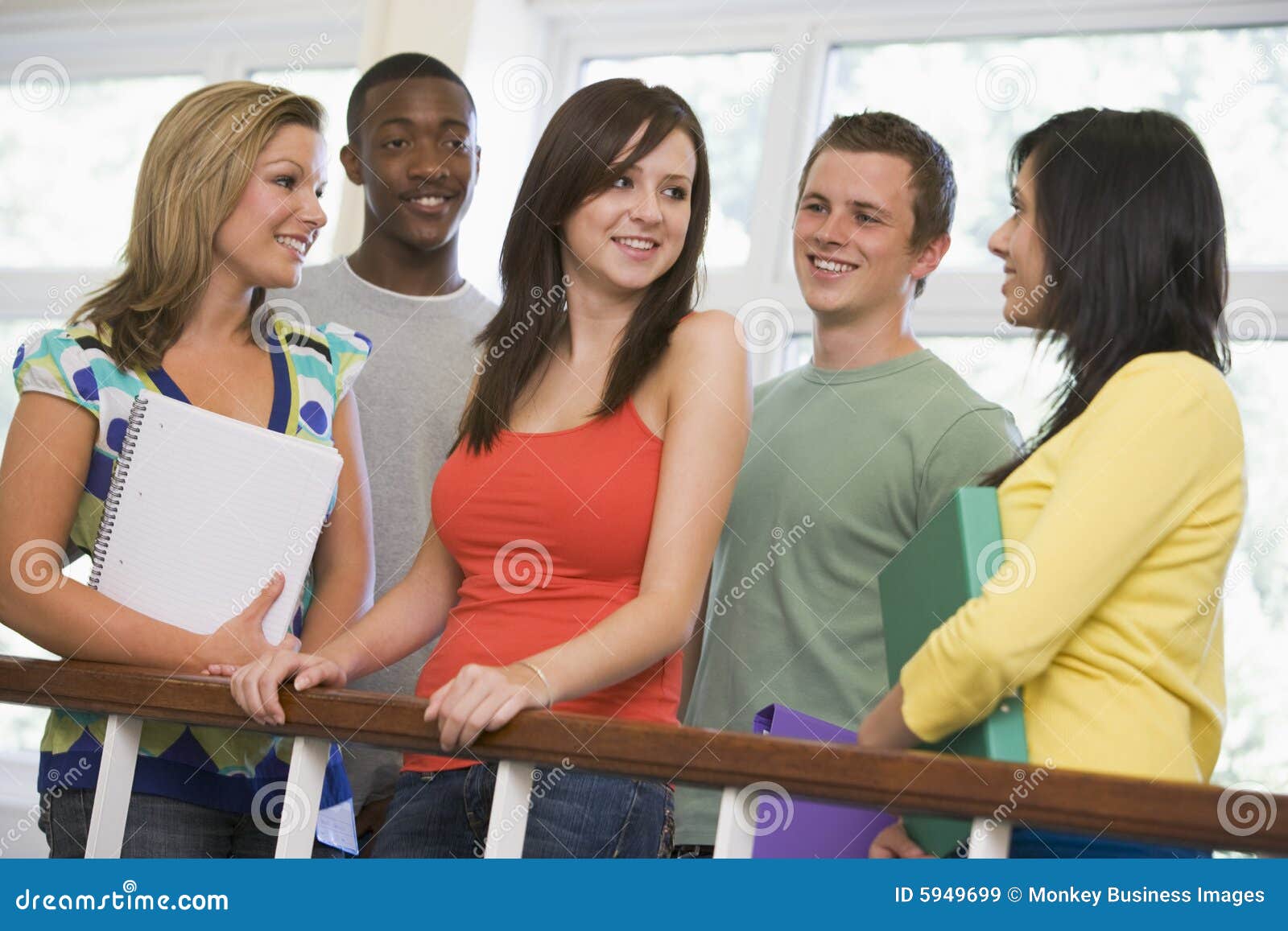 Group of College Students on Campus Stock Image - Image of higher ...