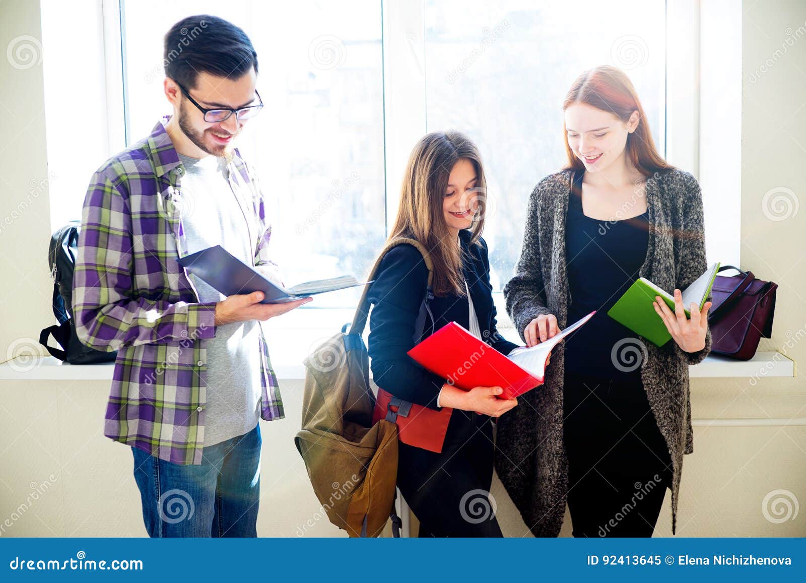 Group of college students stock image. Image of people - 92413645