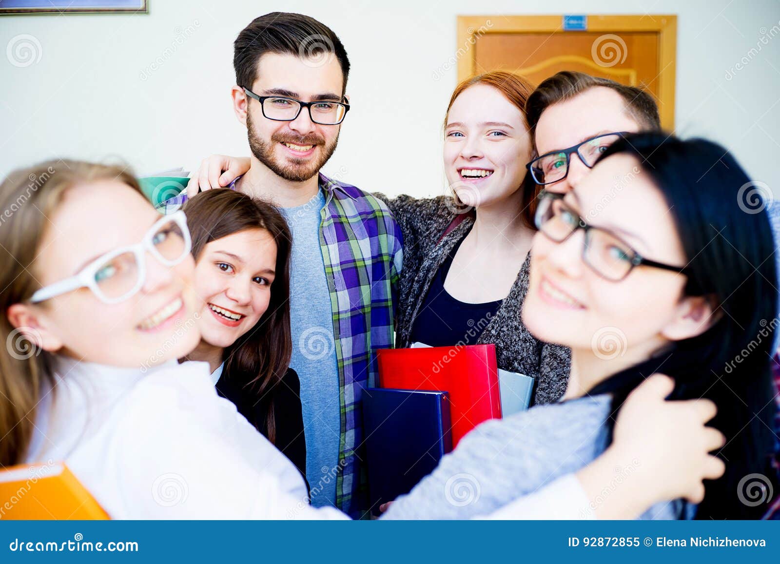 Group of college students stock image. Image of caucasian - 92872855