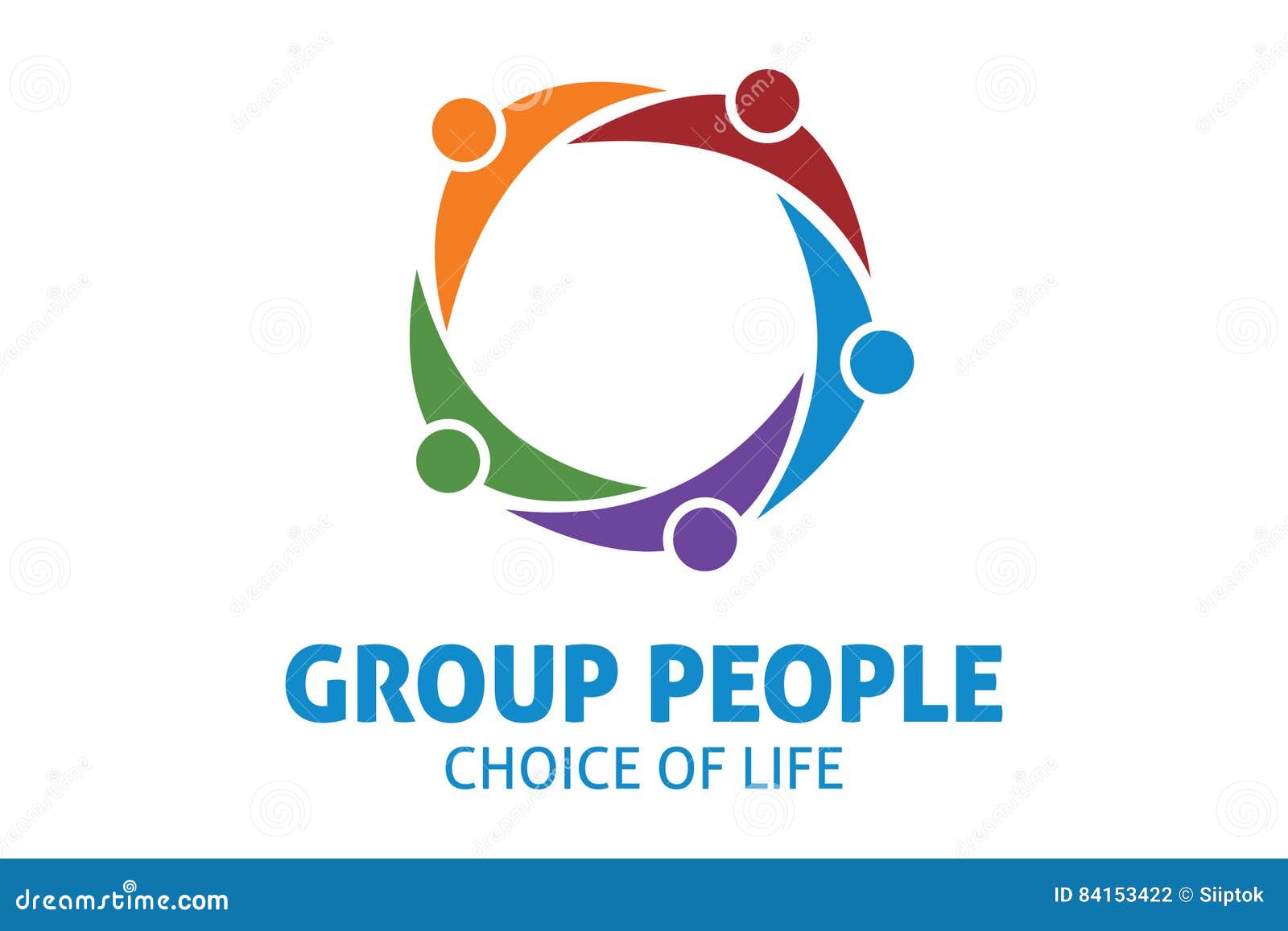 Group color logo stock illustration. Illustration of chat - 84153422