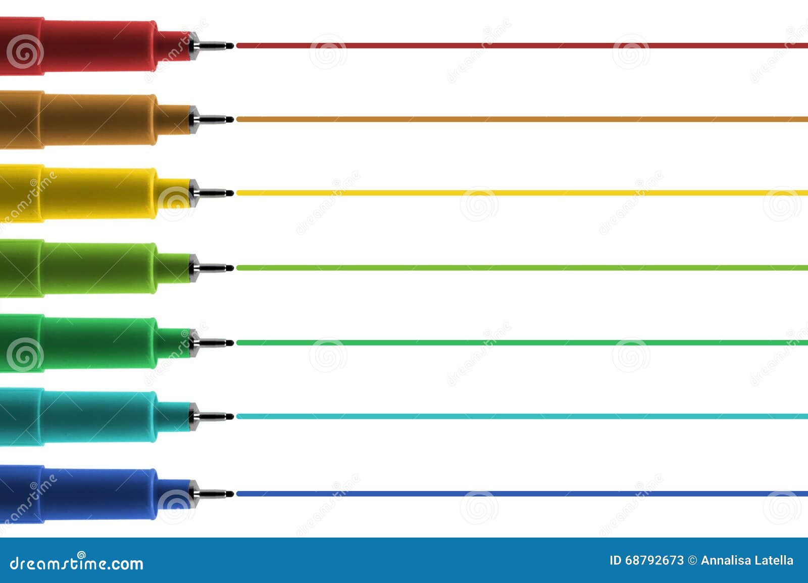 Group of colored markers stock image. Image of text, work - 68792673