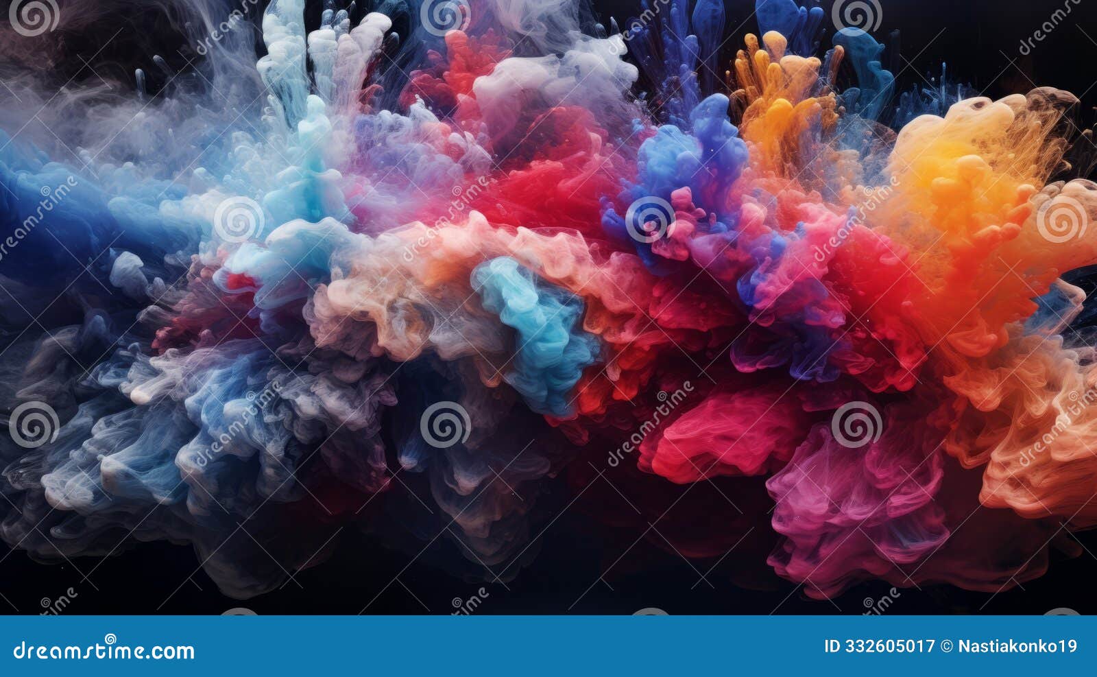 A Group of Colored Smokes Floating in the Air Stock Image - Image of ...