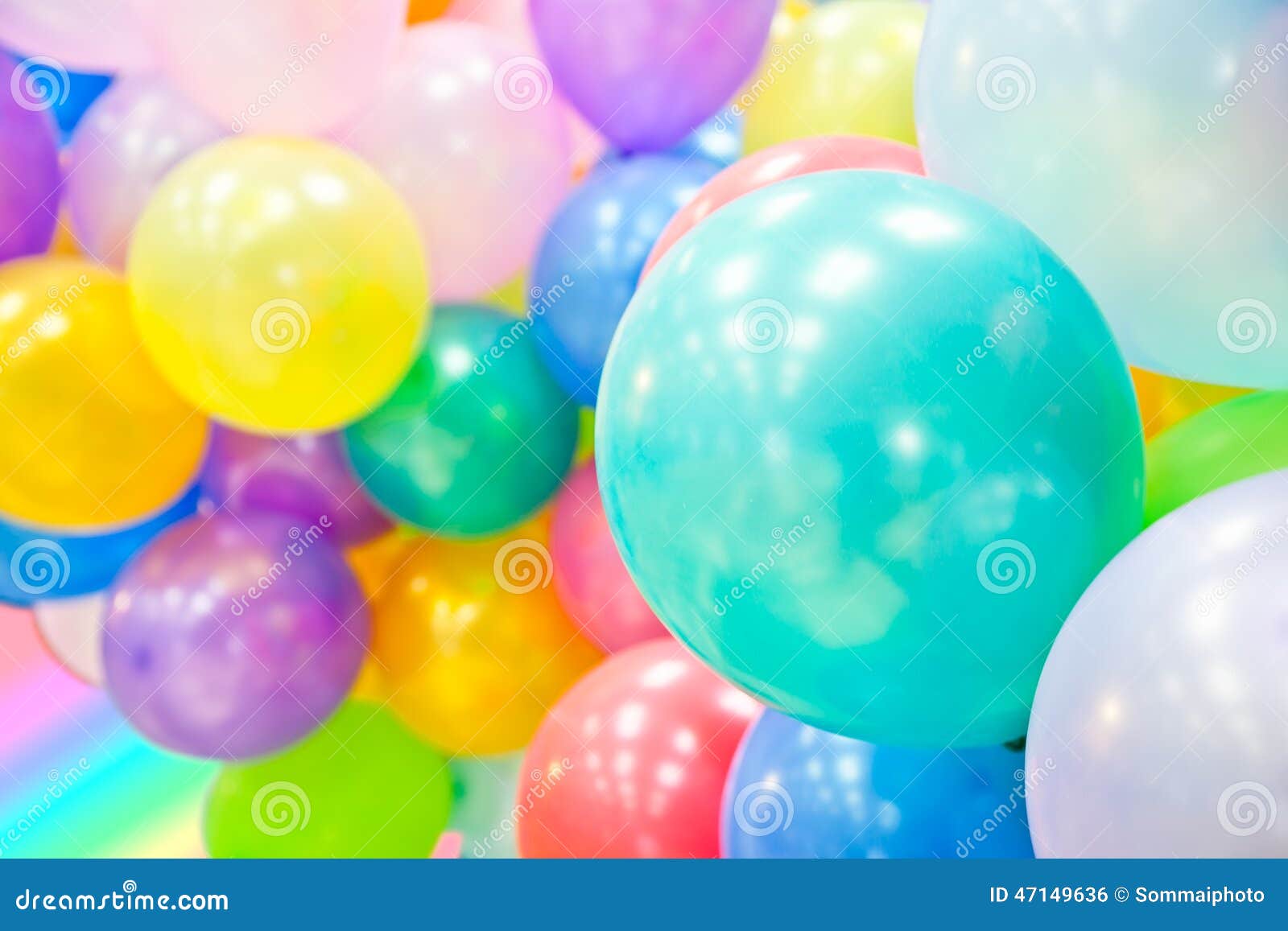 Group of colorful balloons stock photo. Image of concepts - 47149636