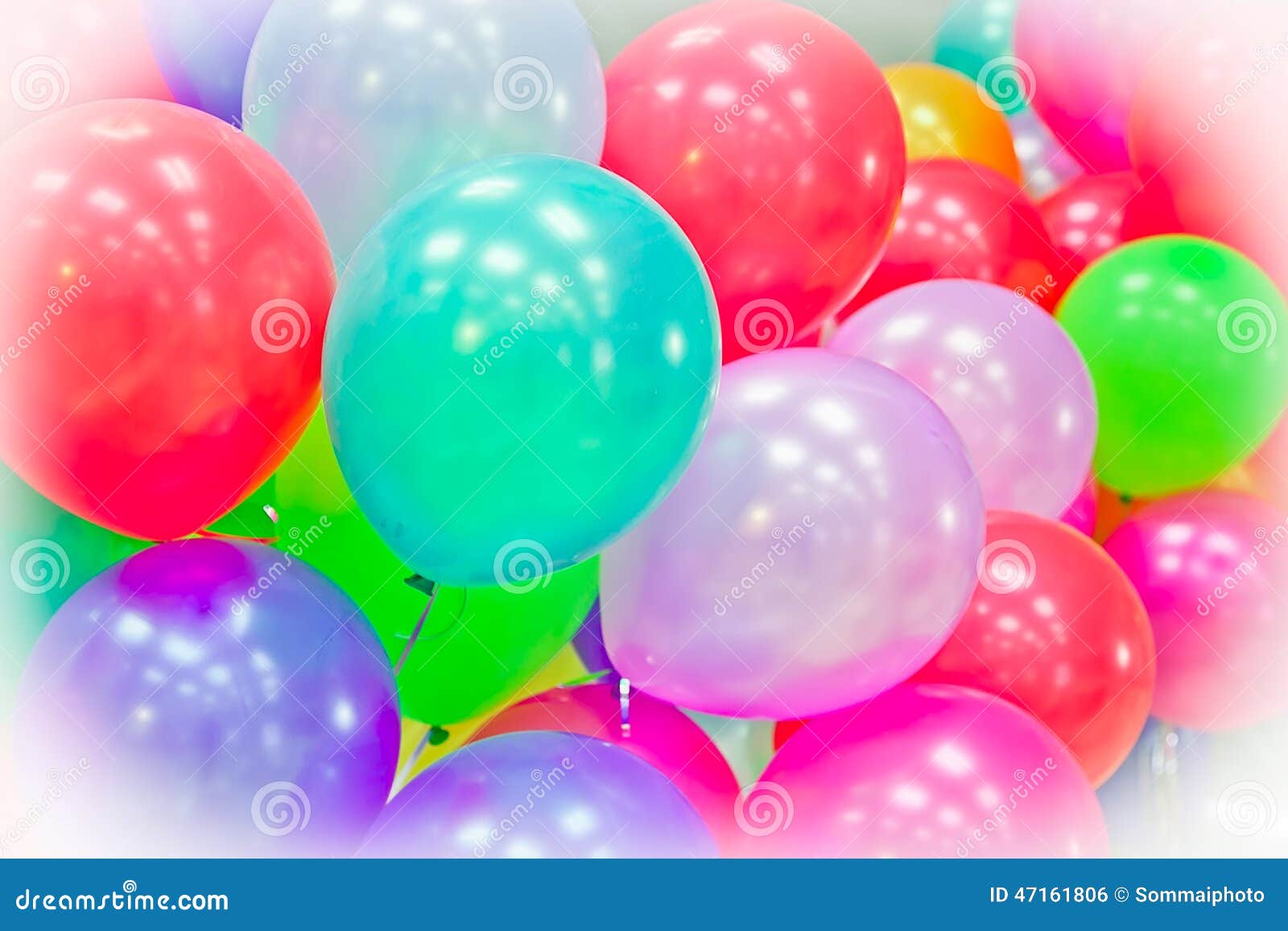 Group of colorful balloons stock photo. Image of group - 47161806