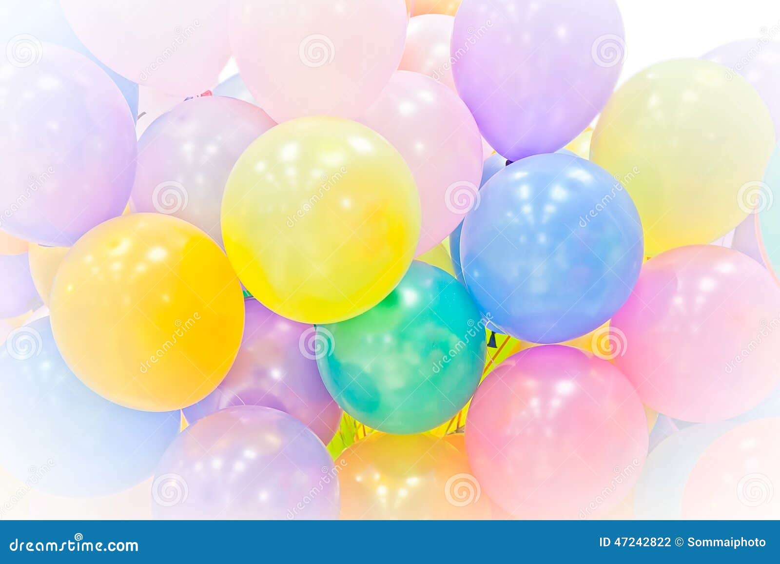 Group of colorful balloons stock photo. Image of christmas - 47242822