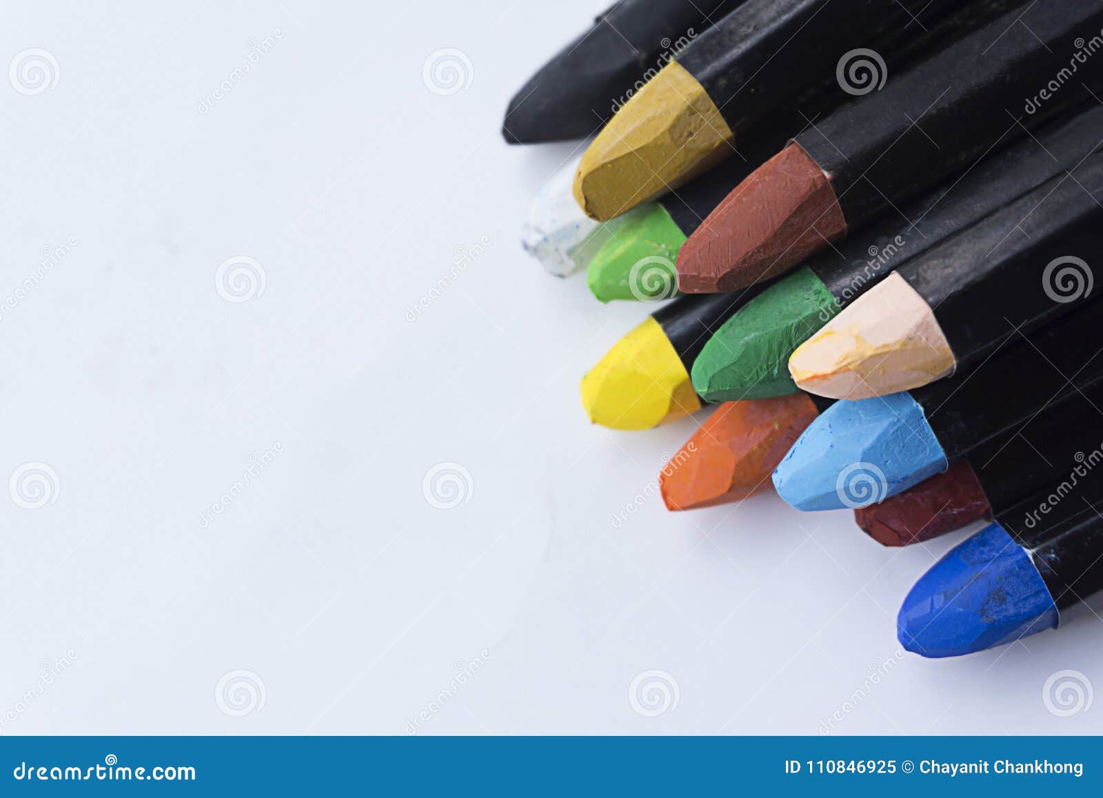 Group of colorful crayons stock image. Image of color - 110846925