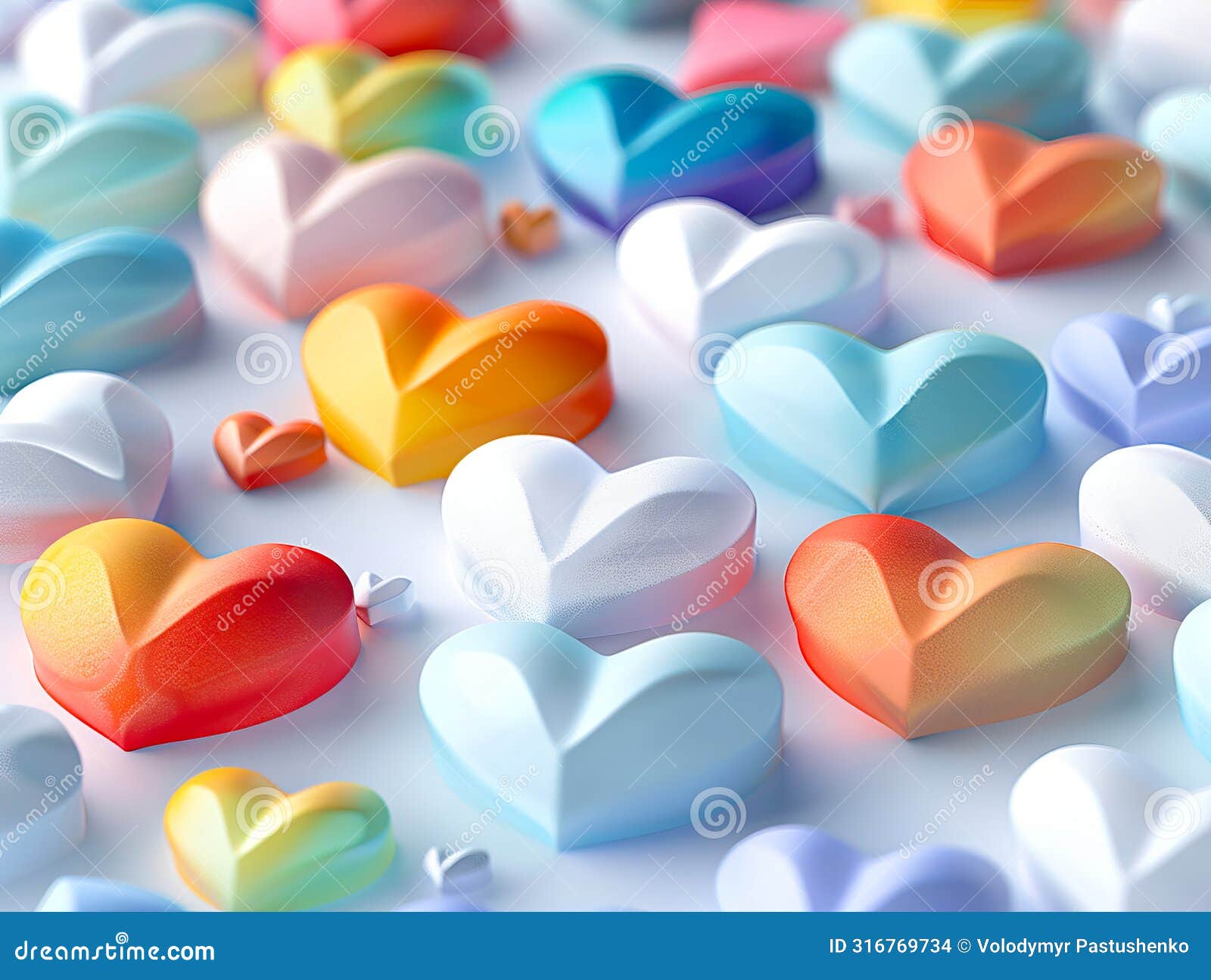 A Group of Colorful Heart Shaped Objects Stock Photo - Image of objects ... A Group of Colorful Heart Shaped Objects Stock Photo - Image of objects ...
