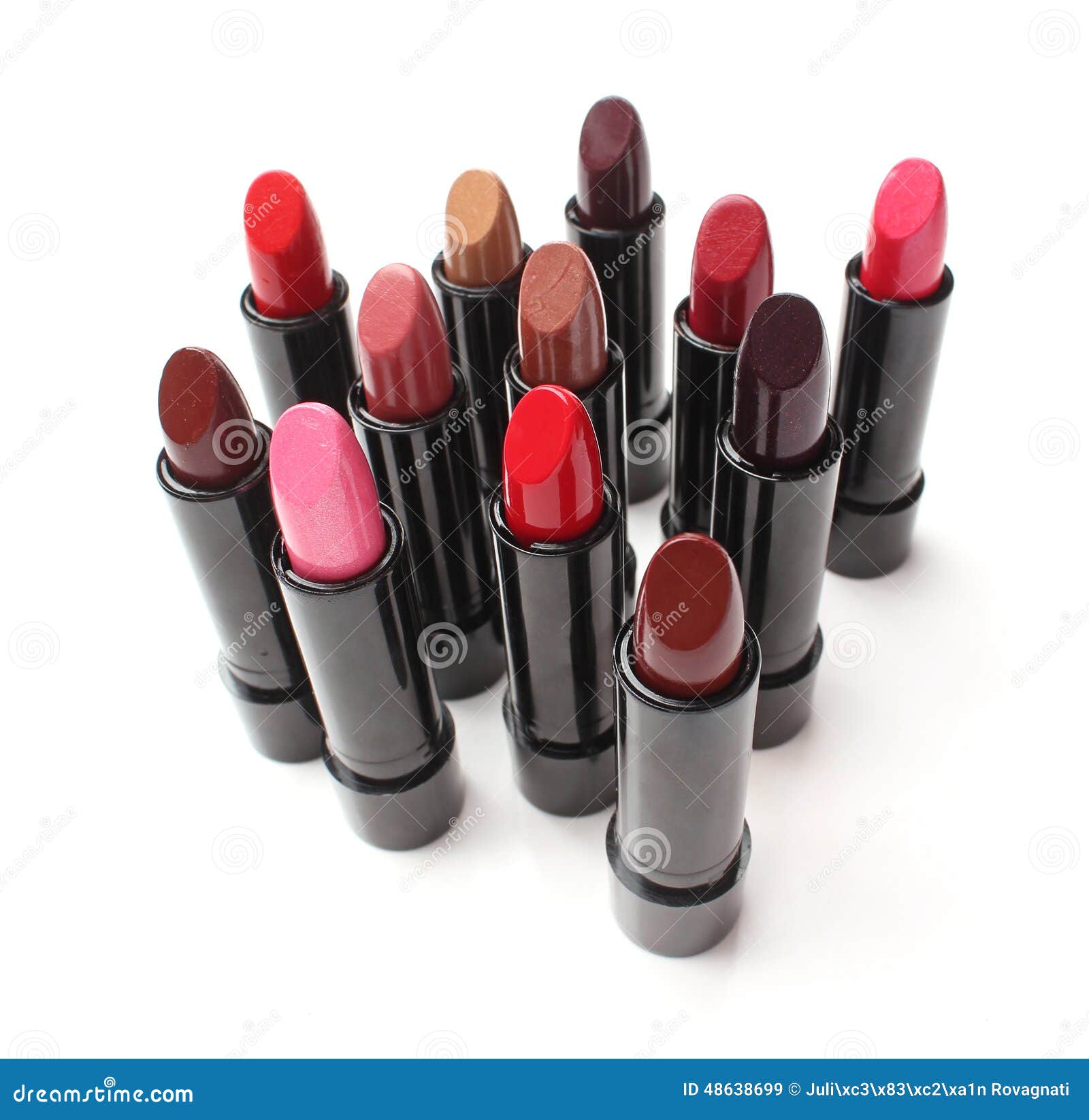 Group of Colorful Lipsticks Isolated Stock Image - Image of multicolor ...