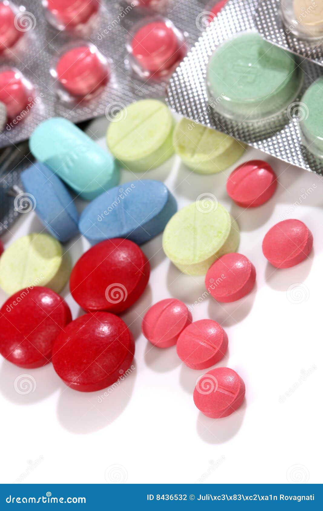Group of Colorful Medicine Pills Stock Photo - Image of antioxidant ...
