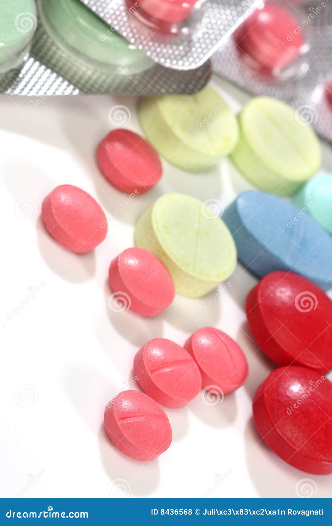Group of Colorful Medicine Pills Stock Photo - Image of narcotic ...