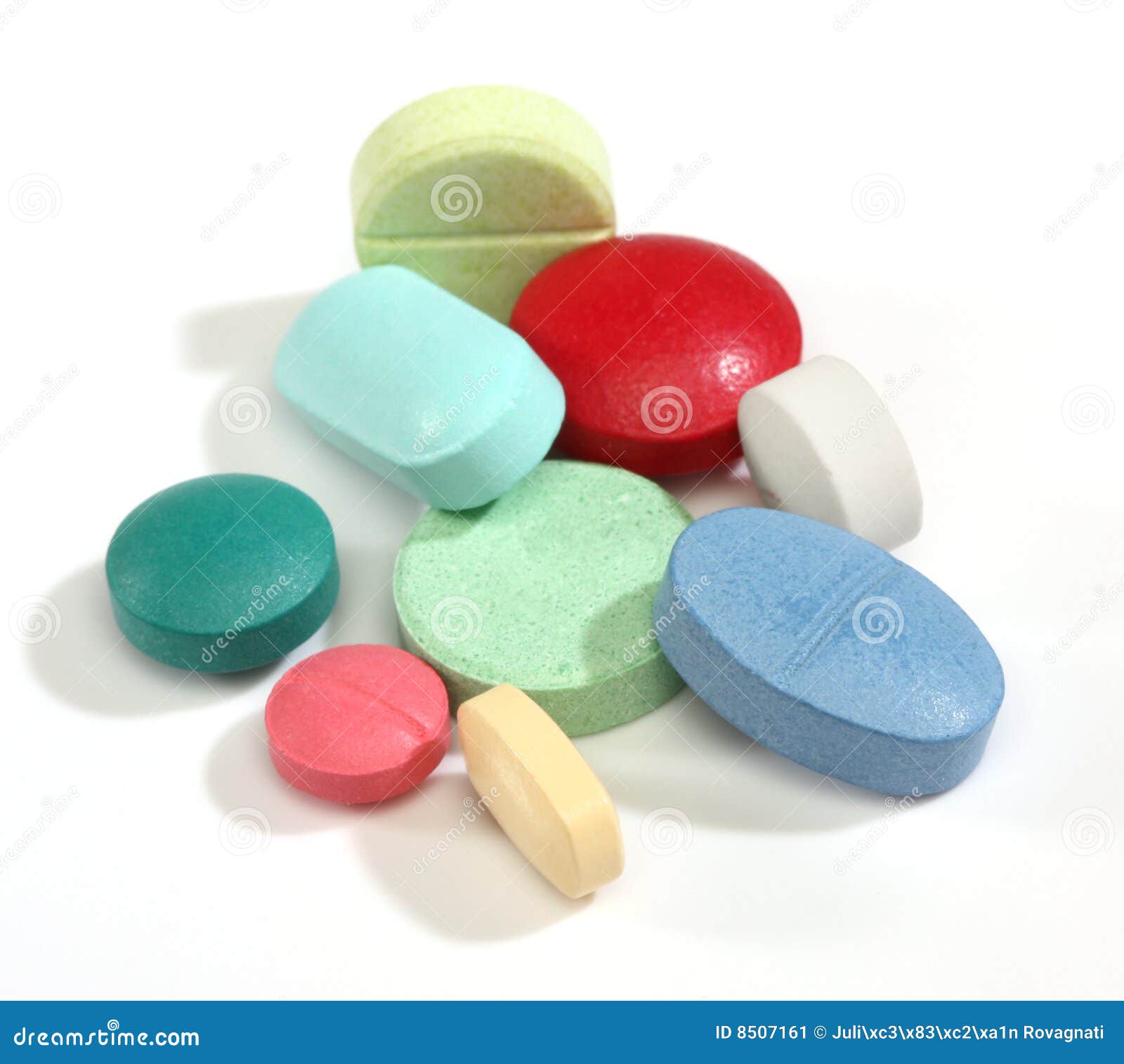 Group of Colorful Medicine Pills Stock Image - Image of health, herbal ...