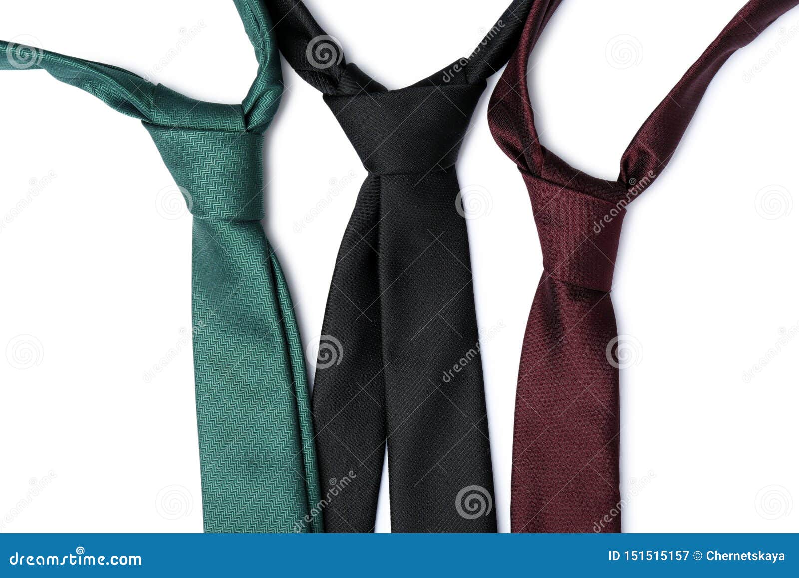 Group of Colorful Neckties on White Stock Image - Image of design, knot ...