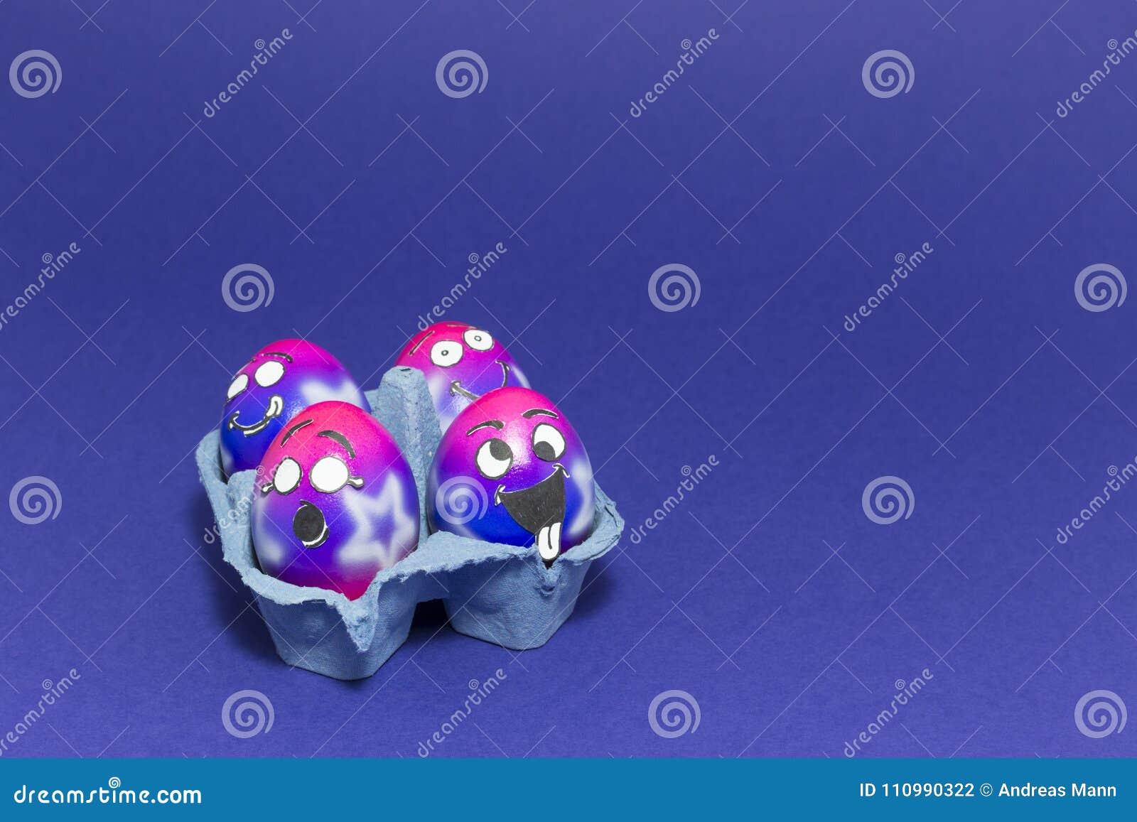 Easter Party with Crazy Eggs Stock Photo - Image of pattern, painted ...