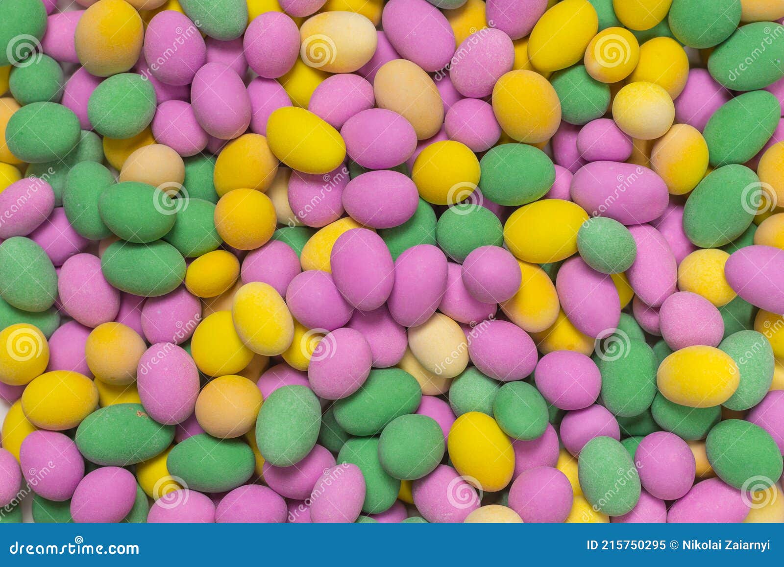 Group of Colorful Peanuts in Glaze Stock Image - Image of pink, colored ...
