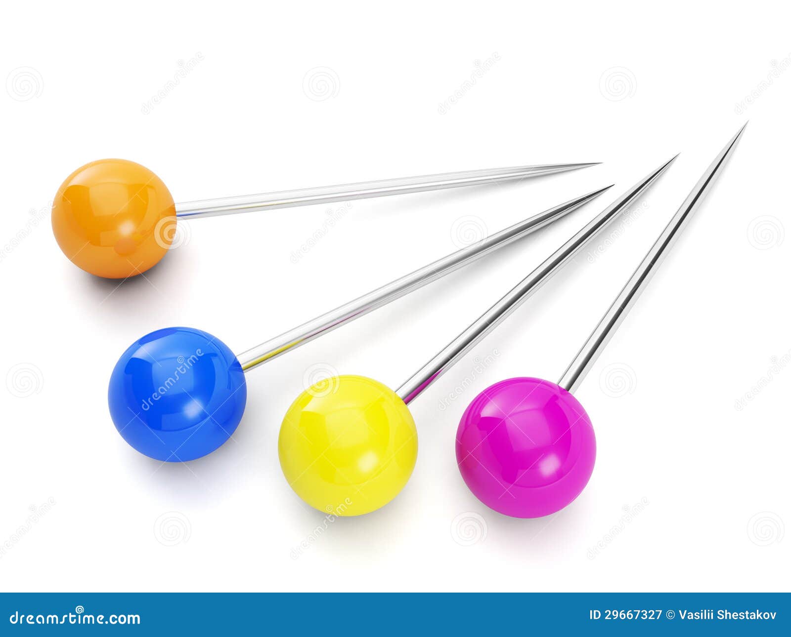 Group of colorful pins. stock illustration. Illustration of background ...