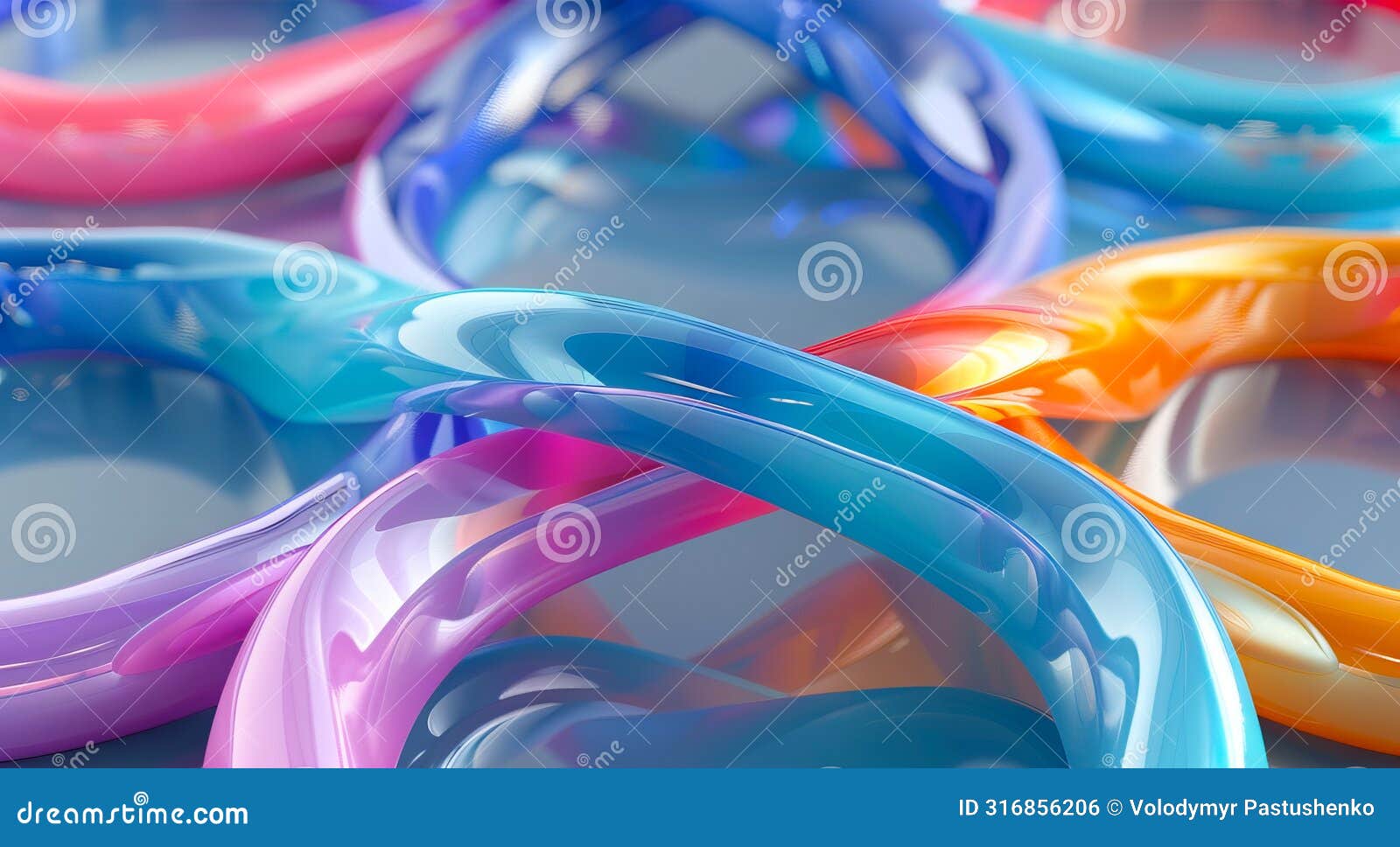 A Group of Colorful Rings on a Table Stock Photo - Image of table, ring ...