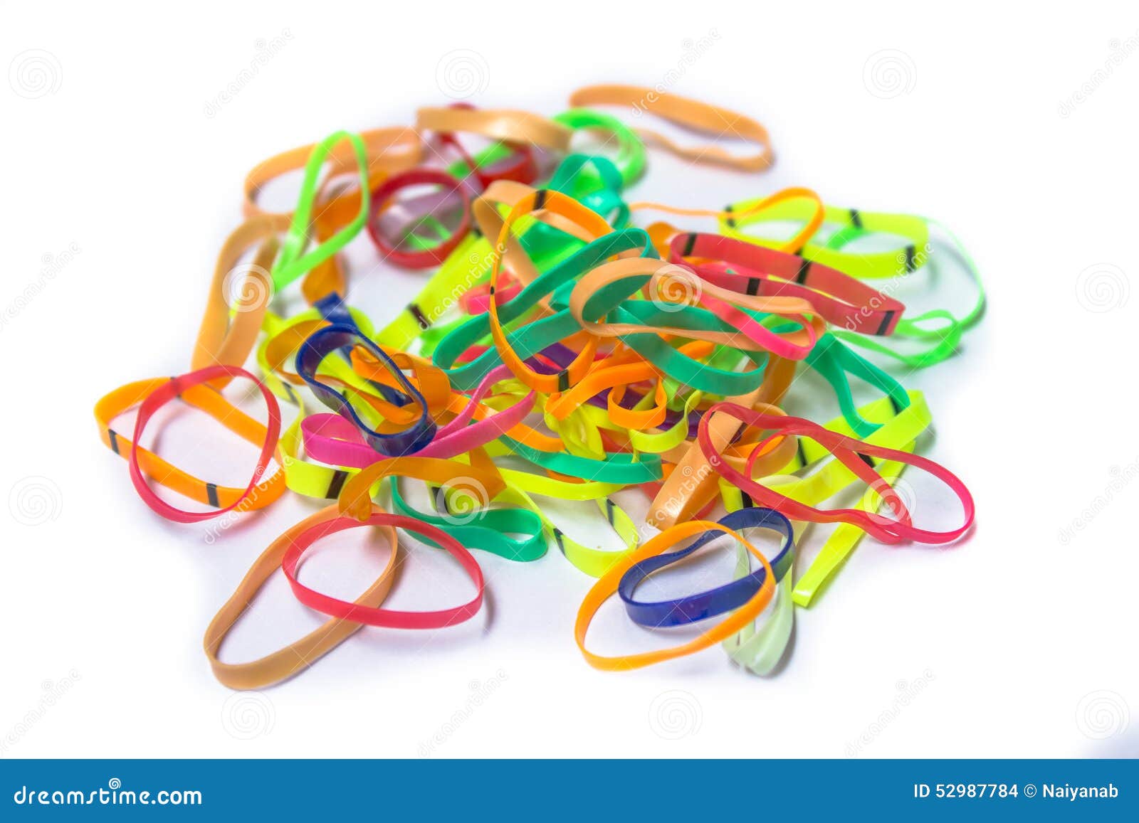 Group of Colorful Rubber Band Stock Photo - Image of objects, rubber ...