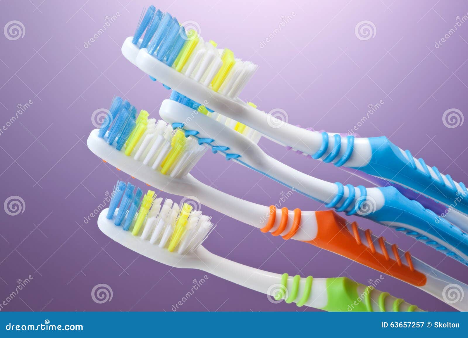 A Group of Colorful Toothbrushes Stock Image - Image of dentist, breath ...