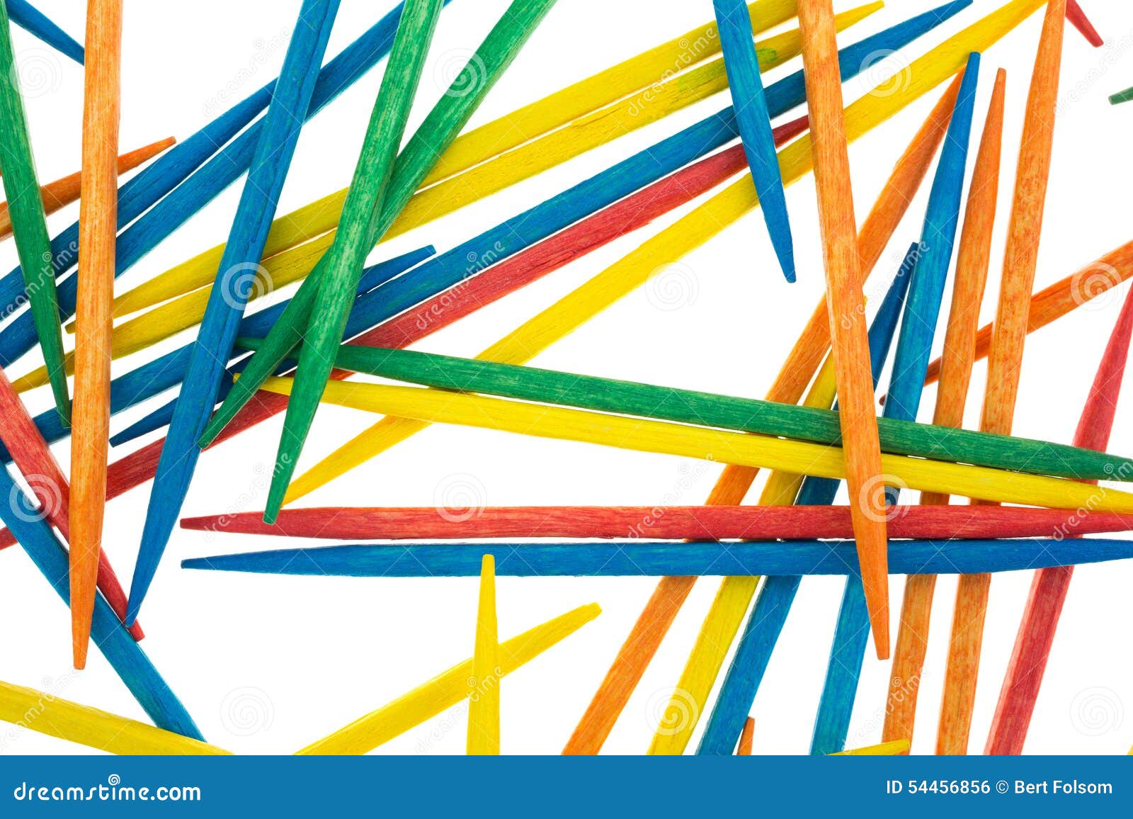 A Group of Colorful Toothpicks Stock Photo - Image of stick, dental ...