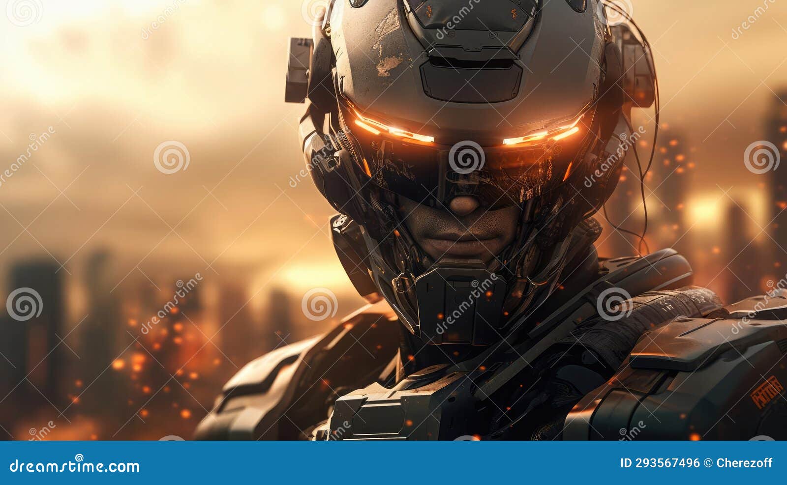 Combat Robots. Armor Transformers Android Protective Electronic Soldier ...