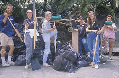 A Group of Community People Clean Up the River Editorial Image - Image ...