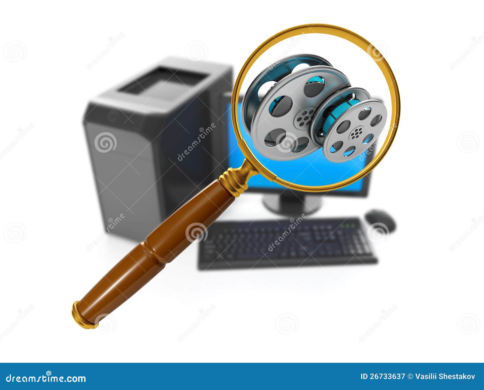 Group of computers con stock illustration. Illustration of connection ...