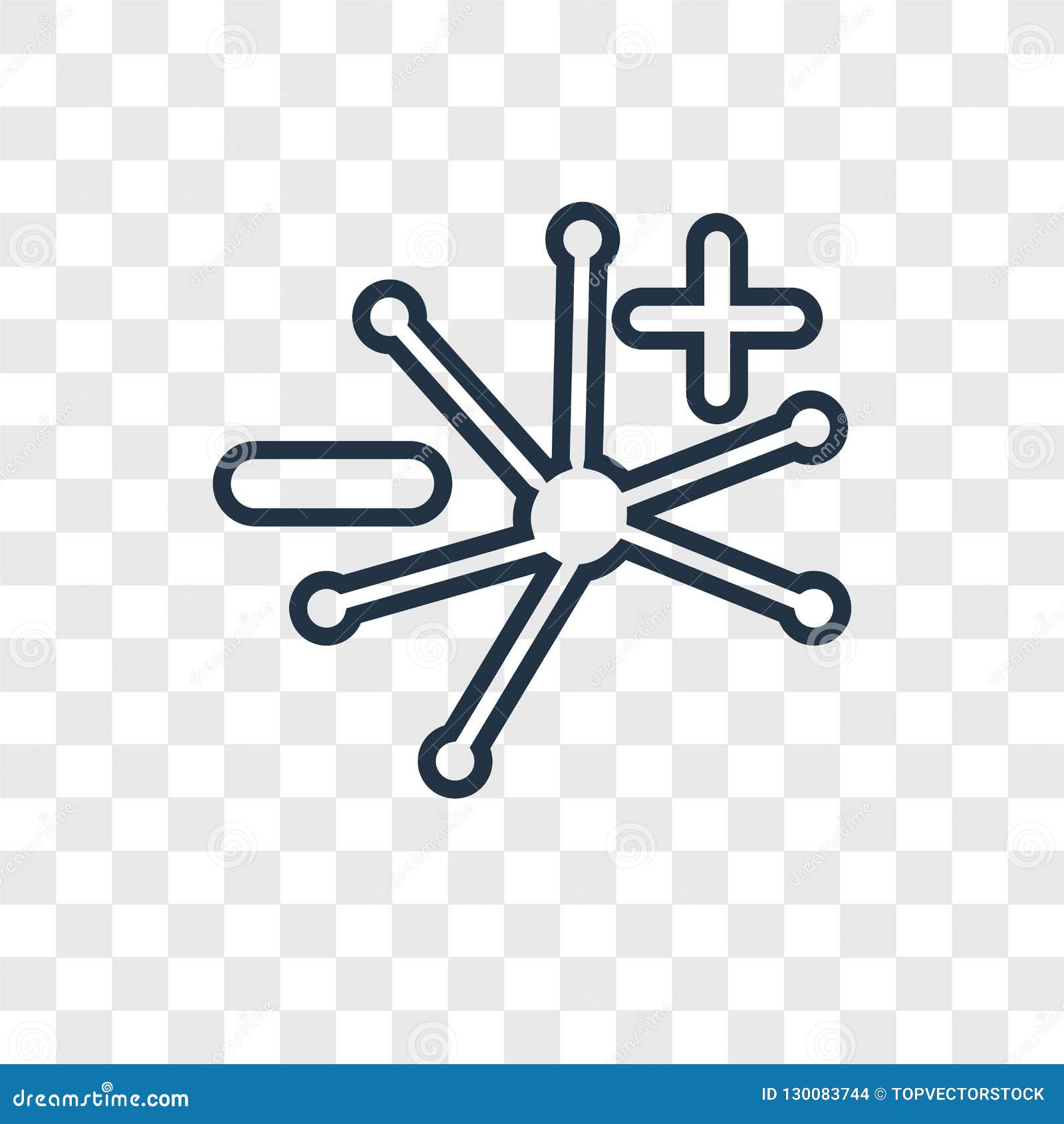 Group Concept Vector Linear Icon Isolated on Transparent Background ...