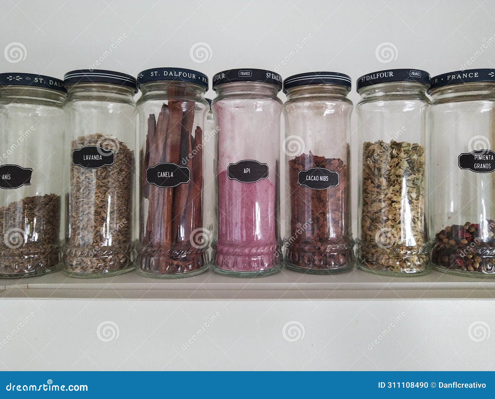Group of Condiments in Jars Stock Photo - Image of organic, spicy ...