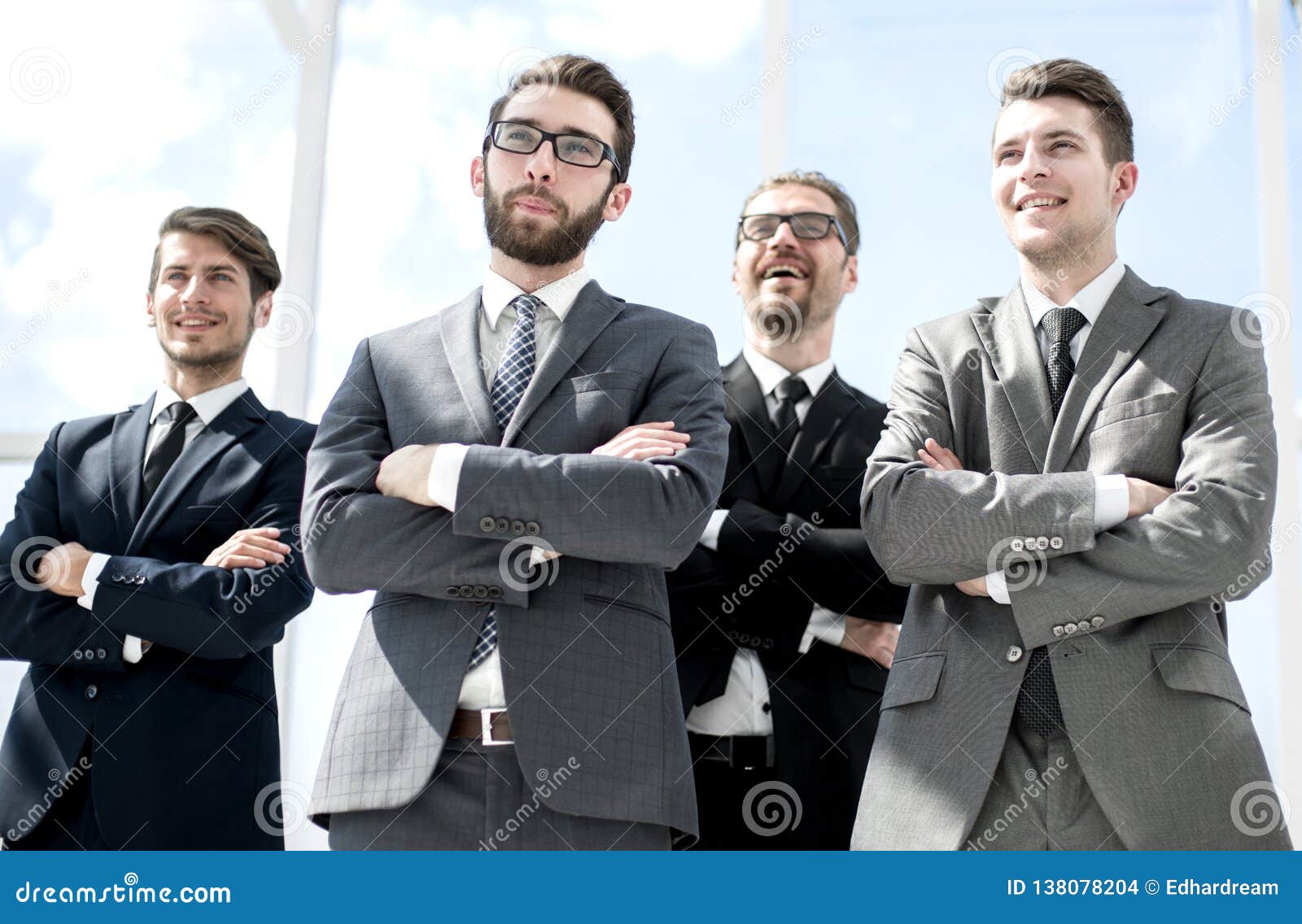 Group of Confident Business People Hundred Together Stock Photo - Image ...