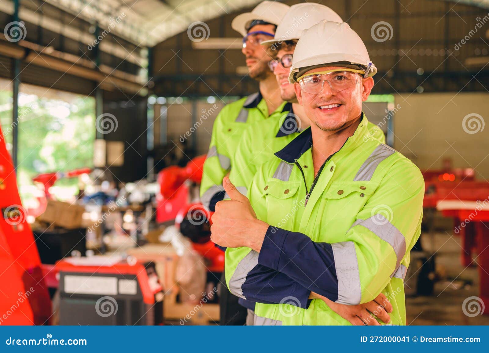 Group of Confident Engineers Workers Smiling Stock Image - Image of ...