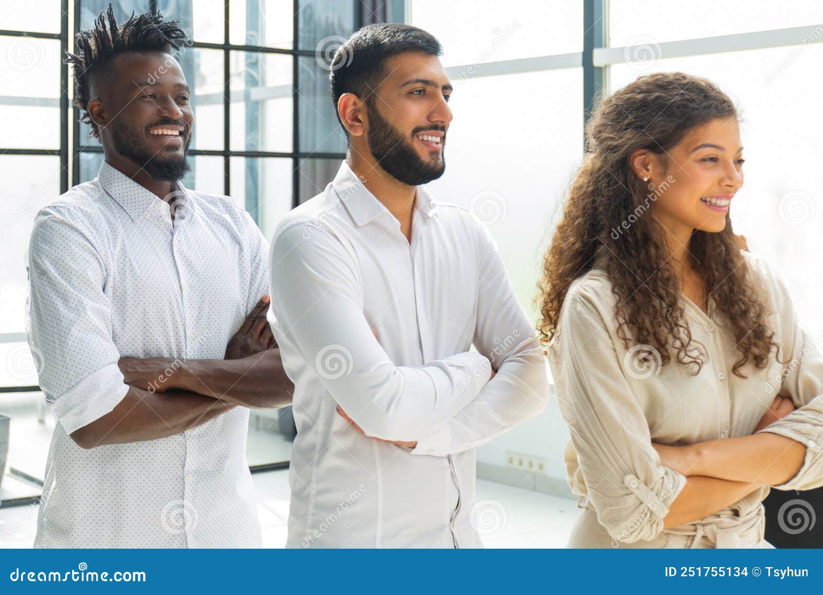 Group of Confident Young People Standing in a Conference Room. Stock ...