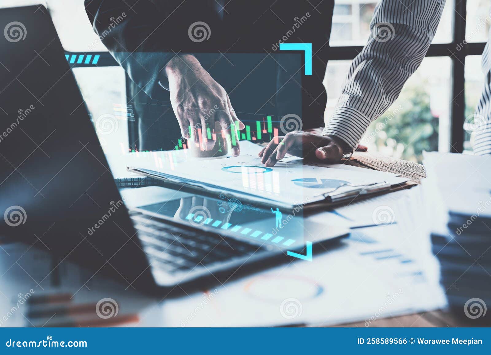 Group of it Consultant Working by Interface Ui and Management Big Data ...