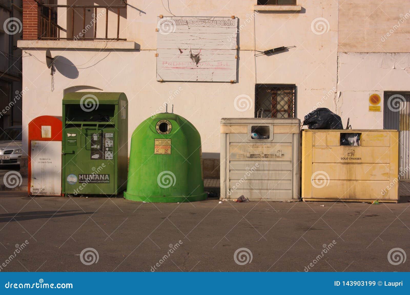 Group of Containers for Different Types of Garbage Editorial Stock ...