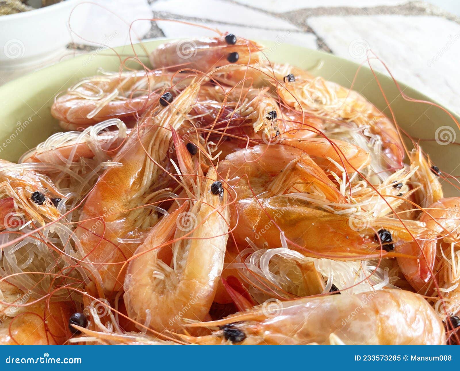 Group of Cooked Prepared Shrimp Stock Image - Image of fish, group ...