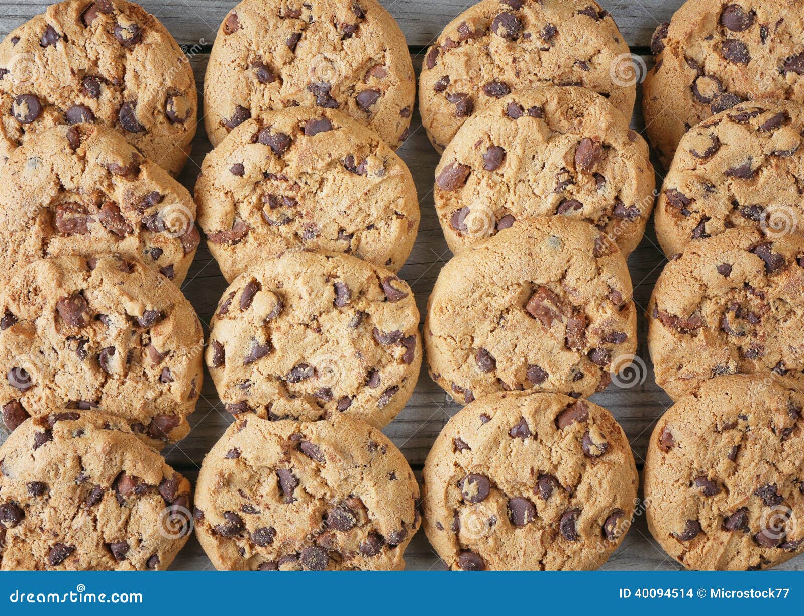 Group cookies top view stock photo. Image of brown, fresh - 40094514