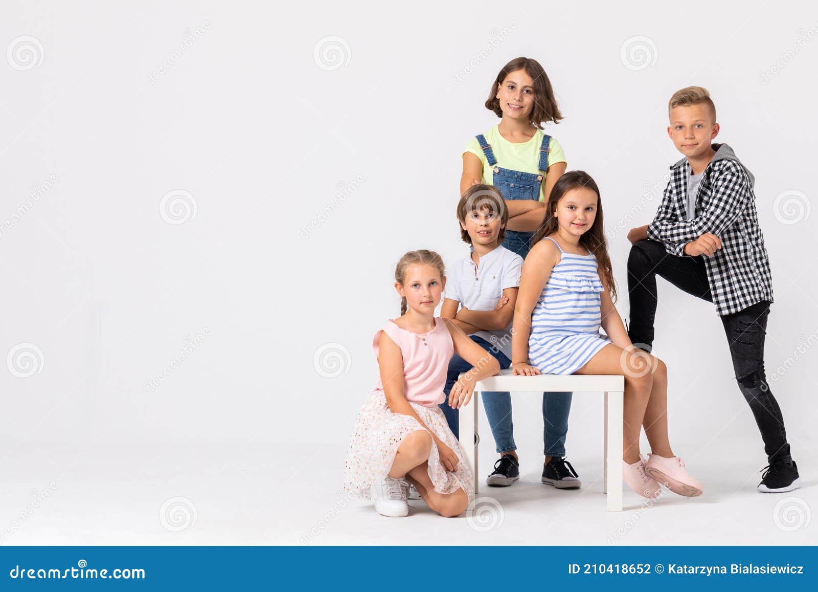 Cool Children Fooling Around and Making Funny Poses Stock Photo - Image ...