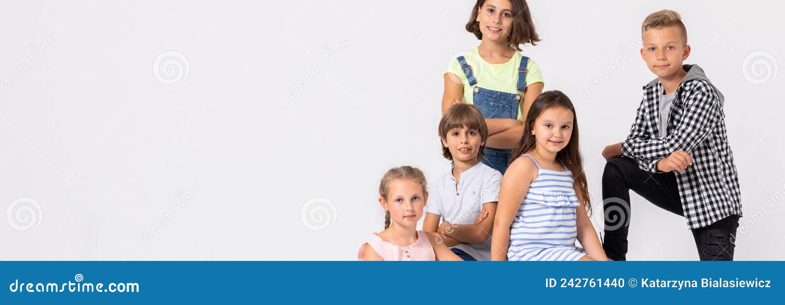 Cool Children Fooling Around and Making Funny Poses Stock Photo - Image ...