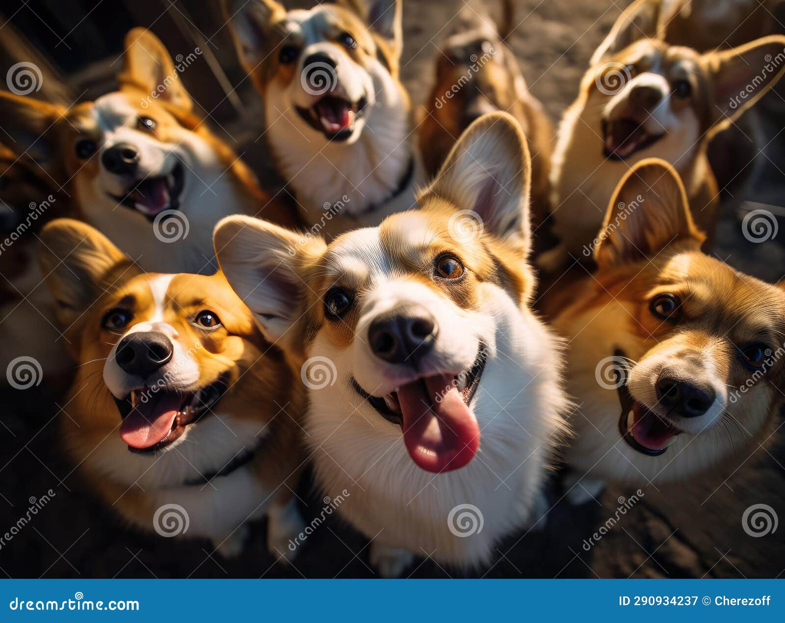 A group of corgi stock image. Image of corgi, spring - 290934237