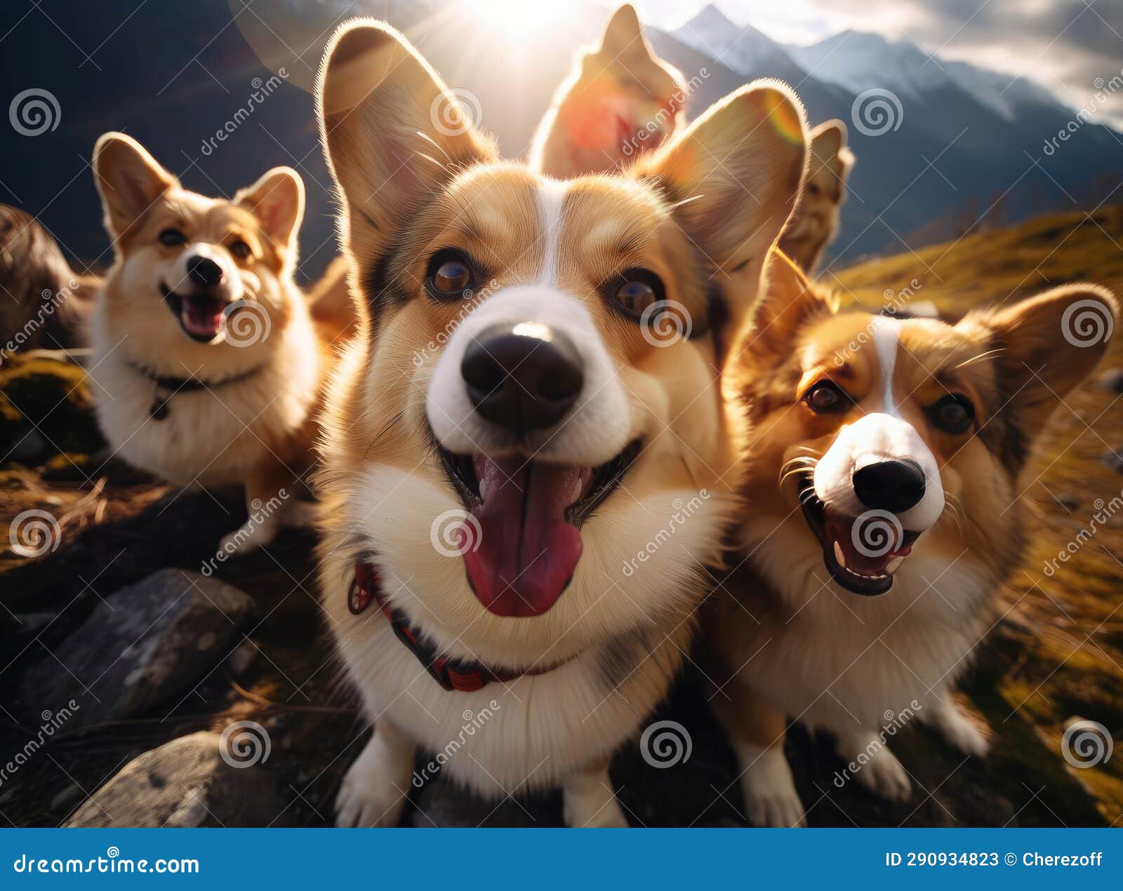 A group of corgi stock image. Image of pembroke, purebred - 290934823