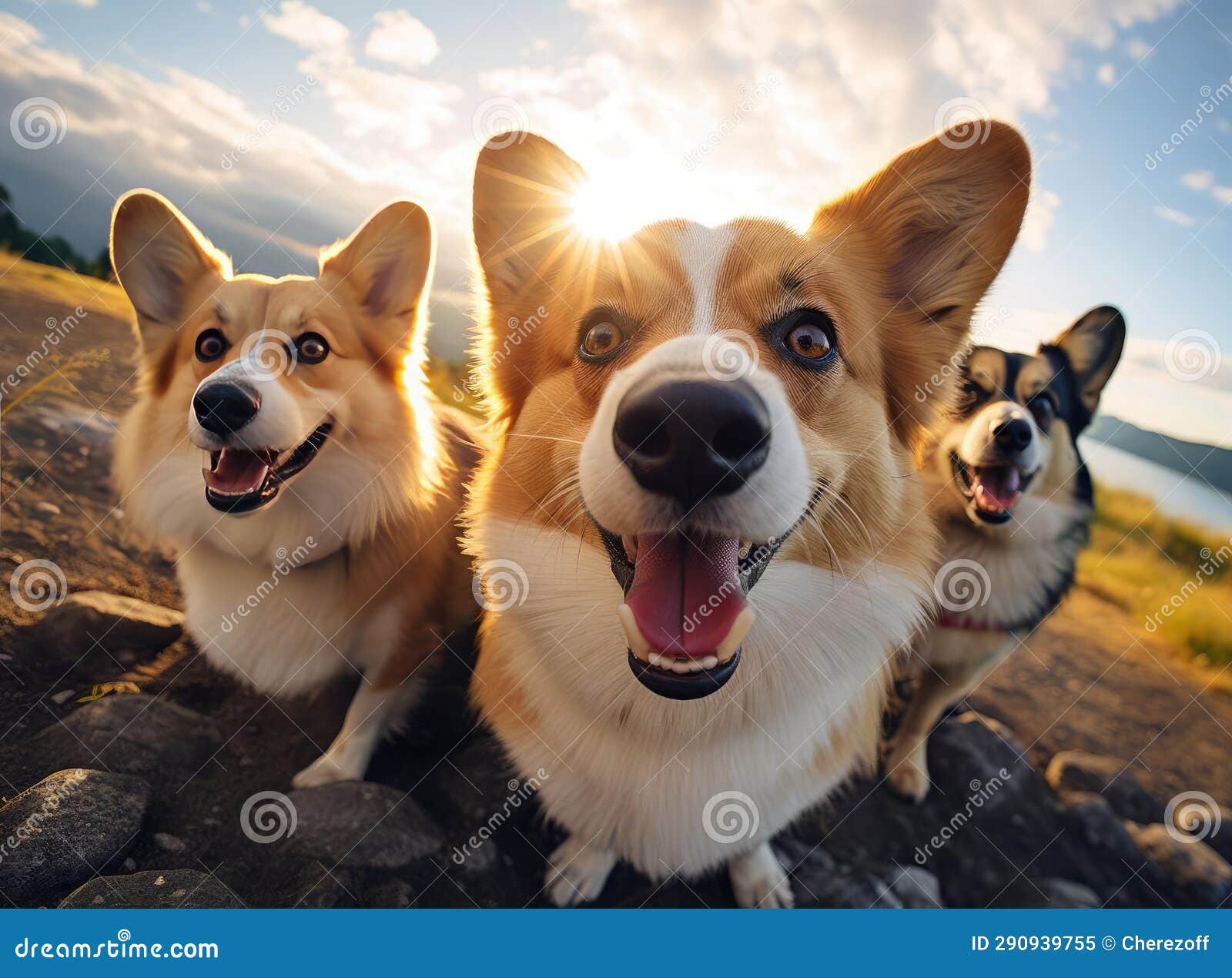 A group of corgi stock image. Image of together, pedigree - 290939755