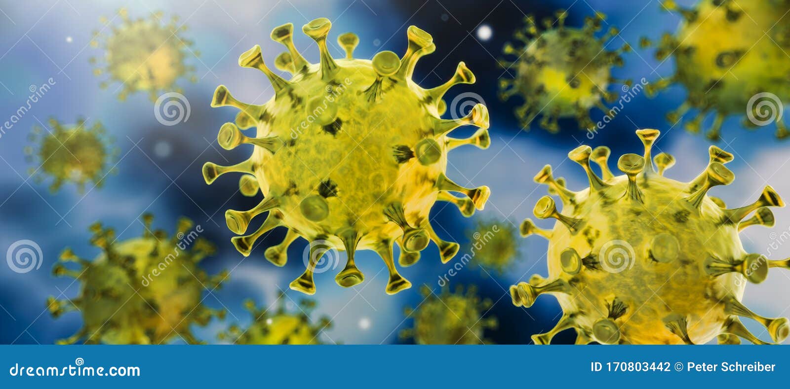 Group of Corona Virus 2019nCoV Inside Human Body Stock Illustration ...