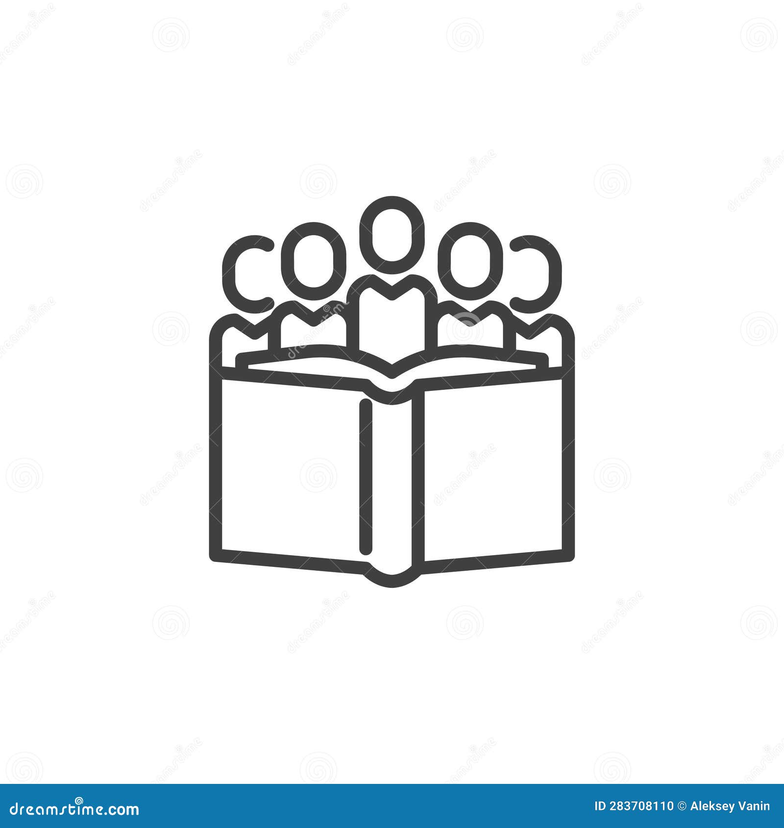 Group course line icon stock vector. Illustration of logo - 283708110