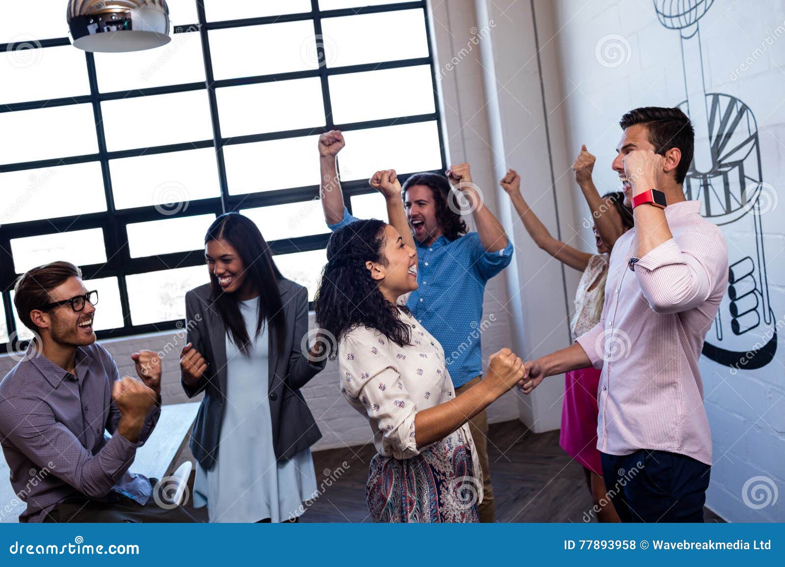 Group of Coworkers Smiling and Successful Stock Photo - Image of smart ...