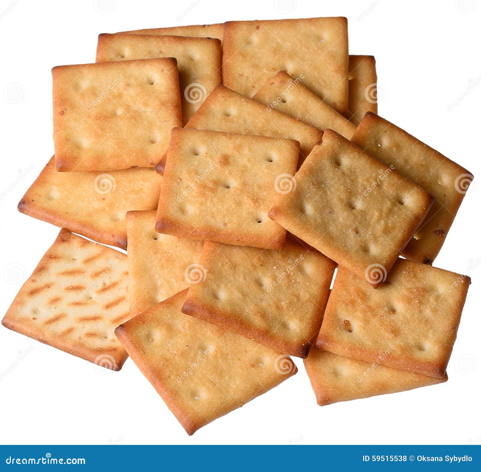 A Group of Crackers on Isolate Background Stock Photo - Image of ...