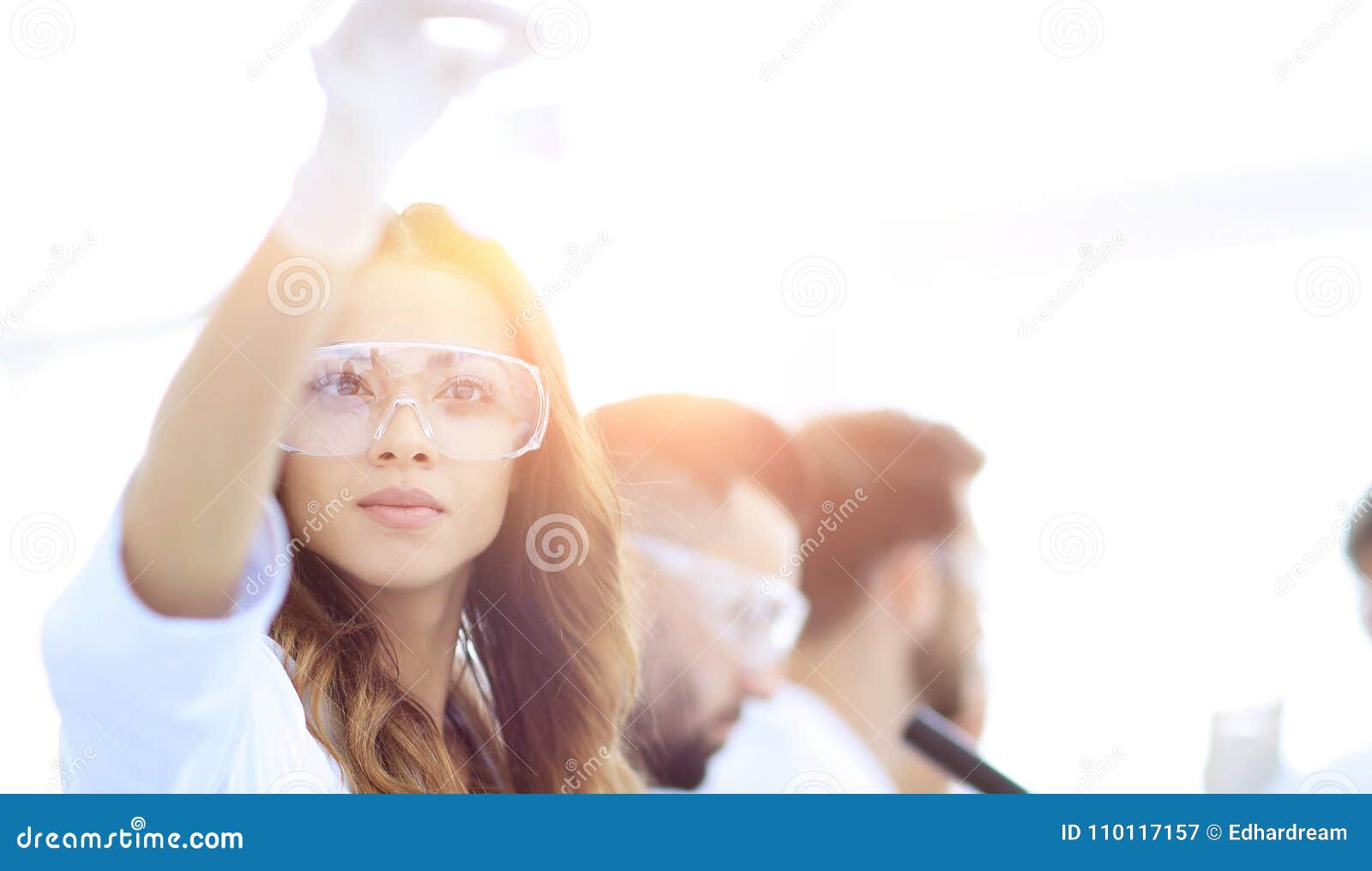 Group of Creative Scientists Working in a Laboratory. Stock Image ...