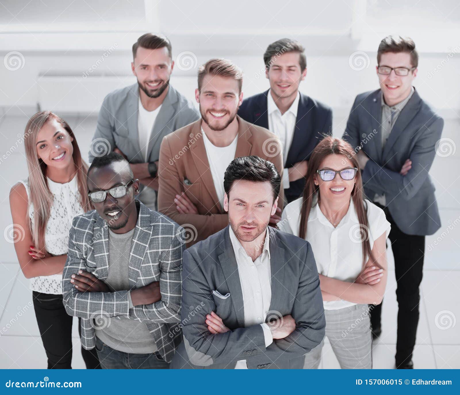 Group of Creative Young People Looking at the Camera Stock Image ...