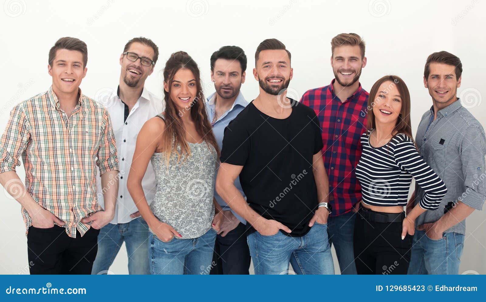Group of Creative Youth Standing Together Stock Image - Image of ...